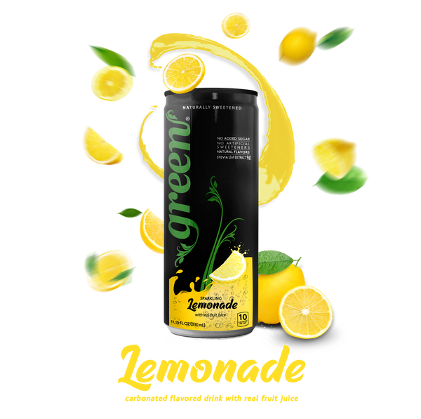 Green Lemonade - Zero Sugar Soda | Green Cola Bottling International ...